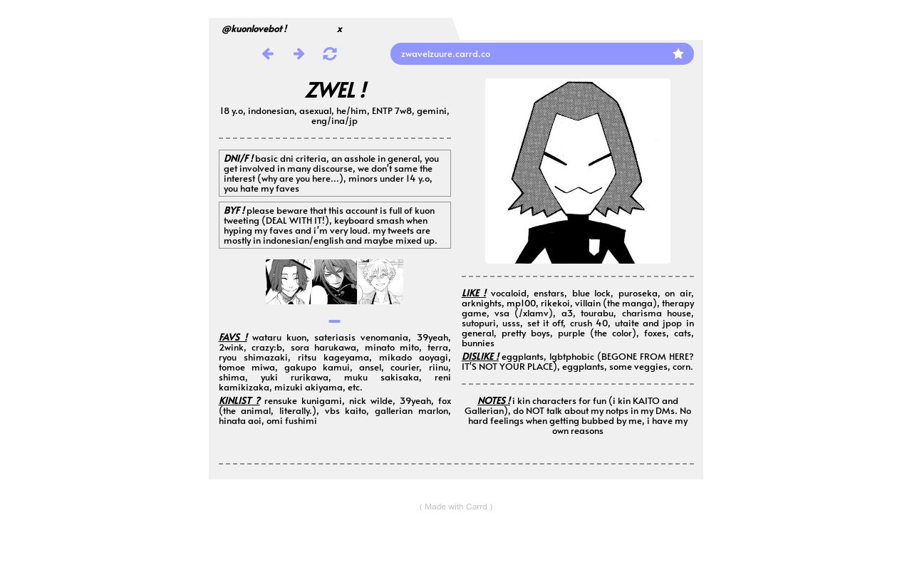 zwel's carrd!